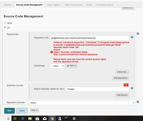 Solved Unable To Connect To Jenkins With Bitbucket Reposi