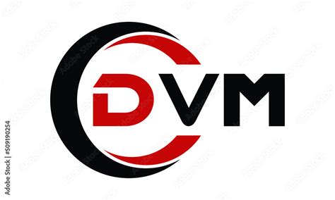 Dvm Swoosh Three Letter Logo Design Vector Template Monogram Logo