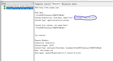 Sampler Corrupts Filename With Chinese Characters When Upload File With Sampler