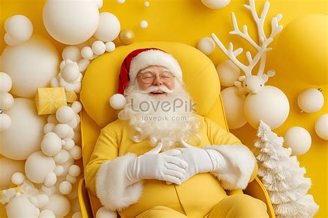 썰매를 탄 산타클로스 사진 무료 다운로드 Lovepik