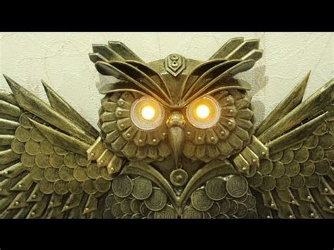 Сова с часами (стимпанк) - YouTube