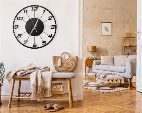 Numeric Simple Wall Clock With Hand Color Option Large Wall Clock