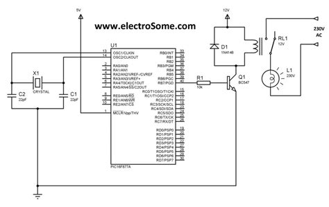 How To Control A Relay With A Pic Microcontroller Gigaelectronica