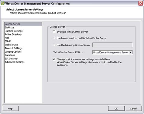Cấu hình VMware VirtualCenter Management Server QuanTriMang