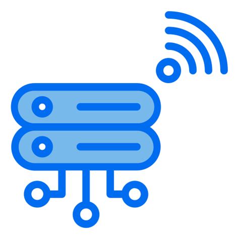 Server Database Internet Of Things Iot Wifi Icon Download On