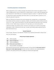 Rewriting Arguments In Standard Form Docx Rewriting Arguments In Standard Form When An