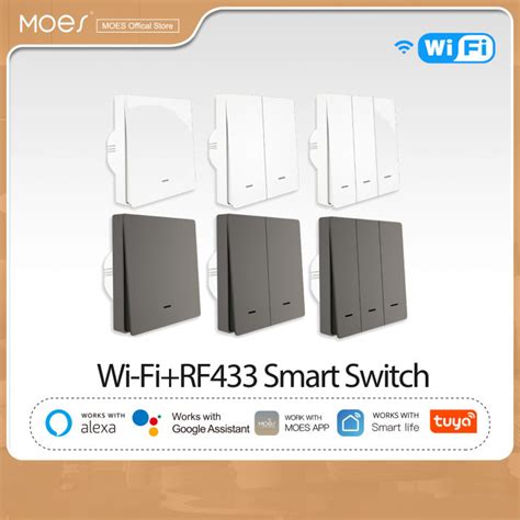 Days ArriveMOES WiFi Smart Push Button Switch Way RF Wall Panel