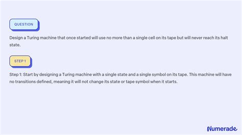⏩solved design a turing machine that once started will use no more