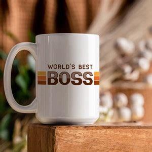 Worlds Best Boss Mug Funny Office Mug Cute Cup For Boss The Office