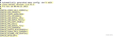 一、kernel配置与编译原理kernel 编译 Csdn博客