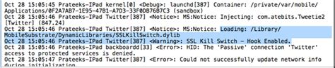 Ios Application Security Part Bypassing Certificate Pinning Using Ssl Kill Switch Infosec