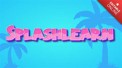 Splashlearn Summer Text Effect Generator