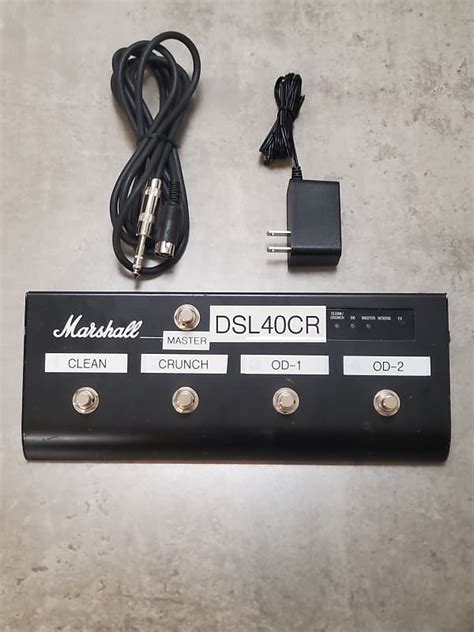 Custom 5 Way Midi Footswitch For Marshall Dsl40cr Dsl100hr Reverb
