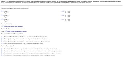 Solved P Value Conclusion About The Null Hypothesis And Chegg Com
