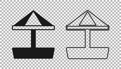 투명한 배경에 고립 된 모래와 우산 아이콘을 가진 아이들을위한 검은 모래 상자 벡터 검은색에 대한 스톡 벡터 아트 및 기타 이미지 검은색 교육 놀기 Istock