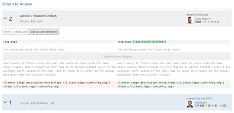 Markdown Diff Displays Changes But There Are No Changes Meta Stack Exchange