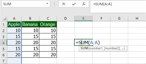 1 Easy Way To Learn Excel Sum Function Wikitekkee