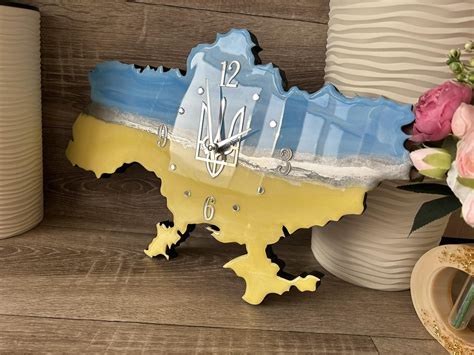 Патріотичний годинник мапа України карта України 2 300 грн Посуд кухонне приладдя Львів