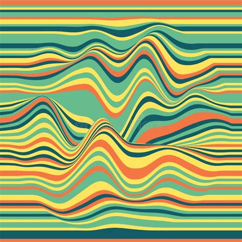 Vector Striped Grayscale Background Abstract Line Waves Sound Wave Oscillation Funky Curled