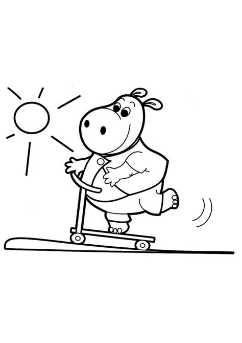 Раскраски Деревяшки у дома Печатать раскарску Львенок на самокате Разукраски Раскраска