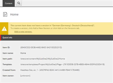 Add A Language Version To An Item Sitecore Documentation