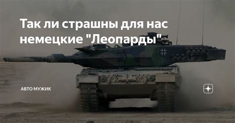 Так ли страшны для нас немецкие Леопарды Авто Мужик Дзен