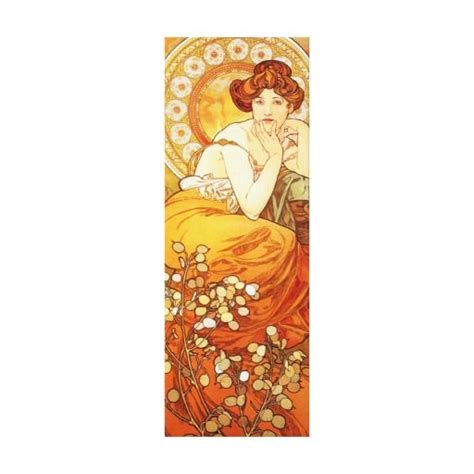 Alphonse Mucha Topaz Canvas Poster Zazzle