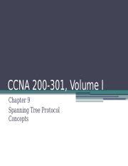 CCNA Chapter Spanning Tree Protocol Concepts Pptx CCNA Volume I Chapter