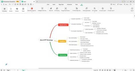 Zara Segmentation Targeting And Positioning Edrawmind Business Analyst