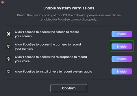 FocuSee User Guide - Permissions and Settings