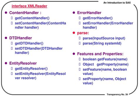 Ppt Introduction To Sax A Standard Interface For Event Based Xml