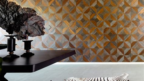 Hakwoods Geometric Tiles Can Be Used To Create Patterned Feature Walls