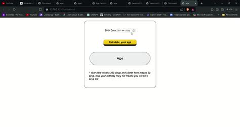 Video Ayush Pandey On Linkedin Javascript Webdevelopment Coding Project Agecalculator