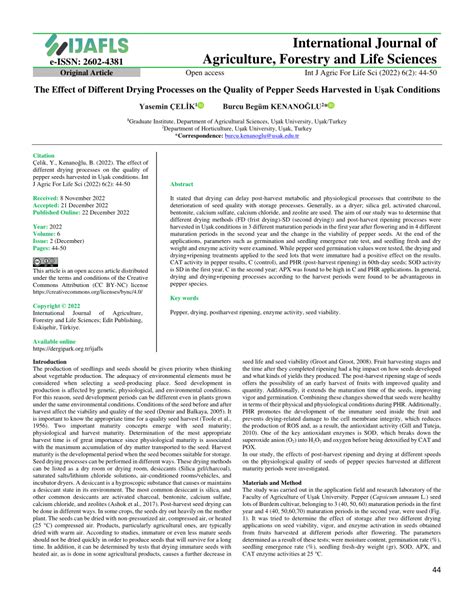Pdf The Effect Of Different Drying Processes On The Quality Of Pepper