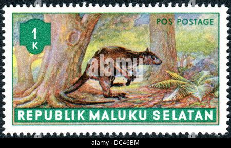 A Postage Stamp Printed In Maluku Selatan The Non Existent State