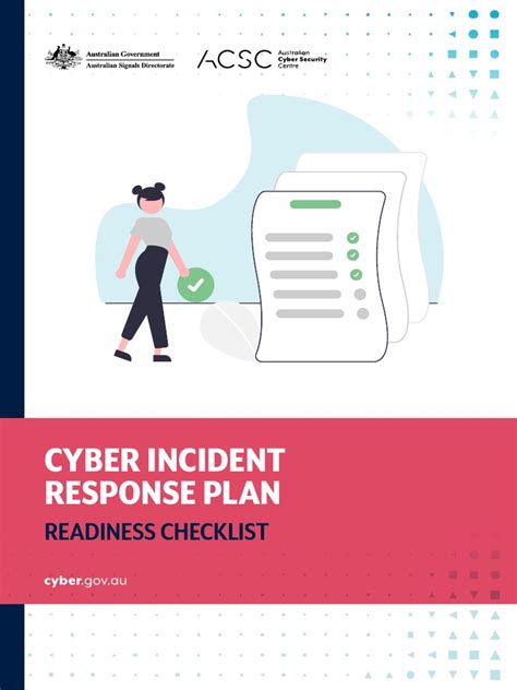 Acsc Cyber Incident Readiness Checklist A4 Pdf Computer Security Security