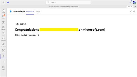 personal tabs code samples microsoft learn