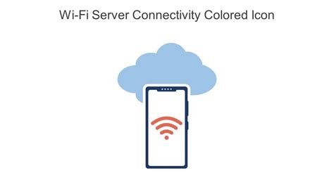 wi fi server connectivity colored icon in powerpoint pptx png and