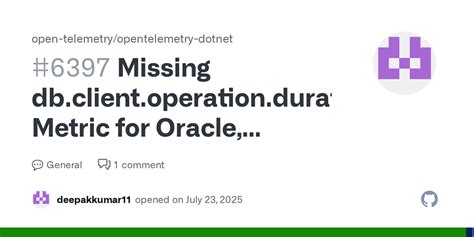 Missing Dbclientoperationduration Metric For Oracle Mongodb Redis