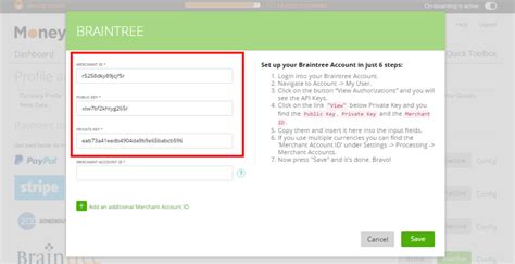 braintree as a payment gateway zistemo knowledge base