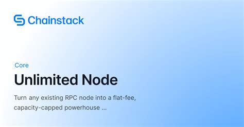 Unlimited Node Chainstack