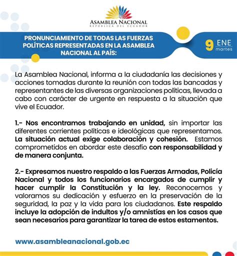 The Info Domain On Linkedin 🇪🇨⚠️ — The Ecuadorian National Assembly
