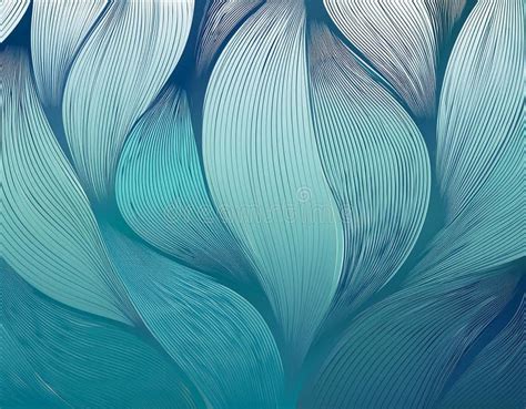 Abstract Soft Waves In Cool Tones Gentle Fluid And Calming Background With Flowing Smooth