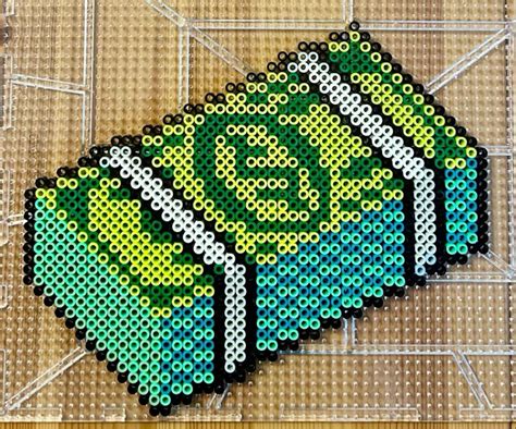 Money Perler Beads Diy Perler Bead Crafts Easy Perler Beads Ideas