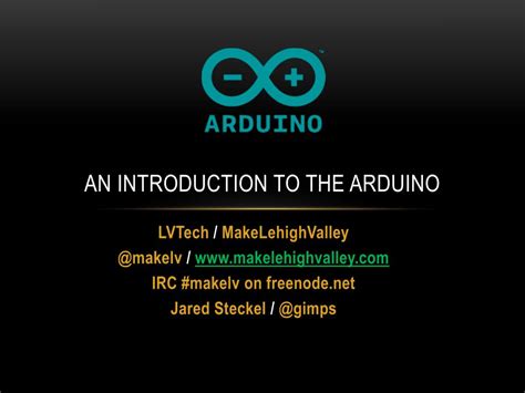 PPT AN INTRODUCTION TO THE ARDUINO PowerPoint Presentation Free Download ID 2145424