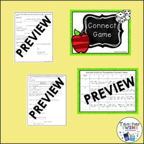 Adding And Subtracting Polynomials Algebra 1 Lesson By Teacher Twins