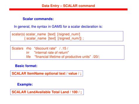 PPT Introduction To GAMS Formulation Of A General Problem PowerPoint Presentation ID