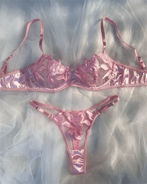 Soft Pink Silk Lingerie Set Self Care Shop