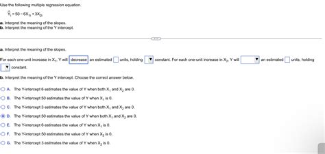 solved use the following multiple regression