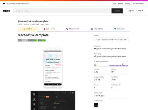 react native template